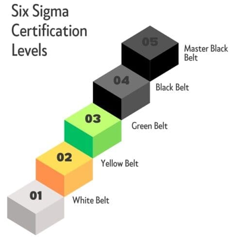 What are the Six Sigma Certification Levels?